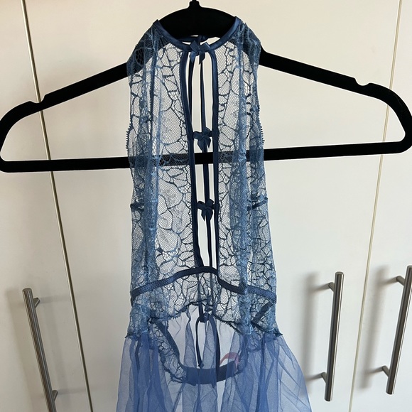 Victoria's Secret | Intimates & Sleepwear | Victorias Secret Blue Sheer ...